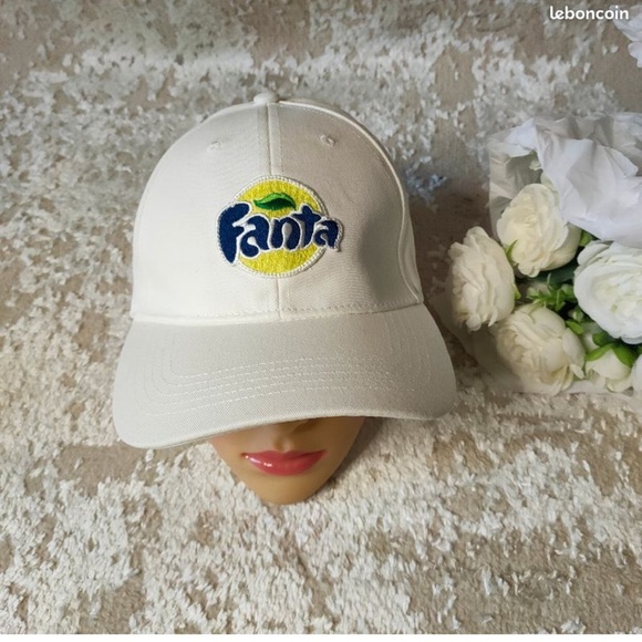 H&M | Accessories | Fanta Logo White Cap From Hm | Poshmark